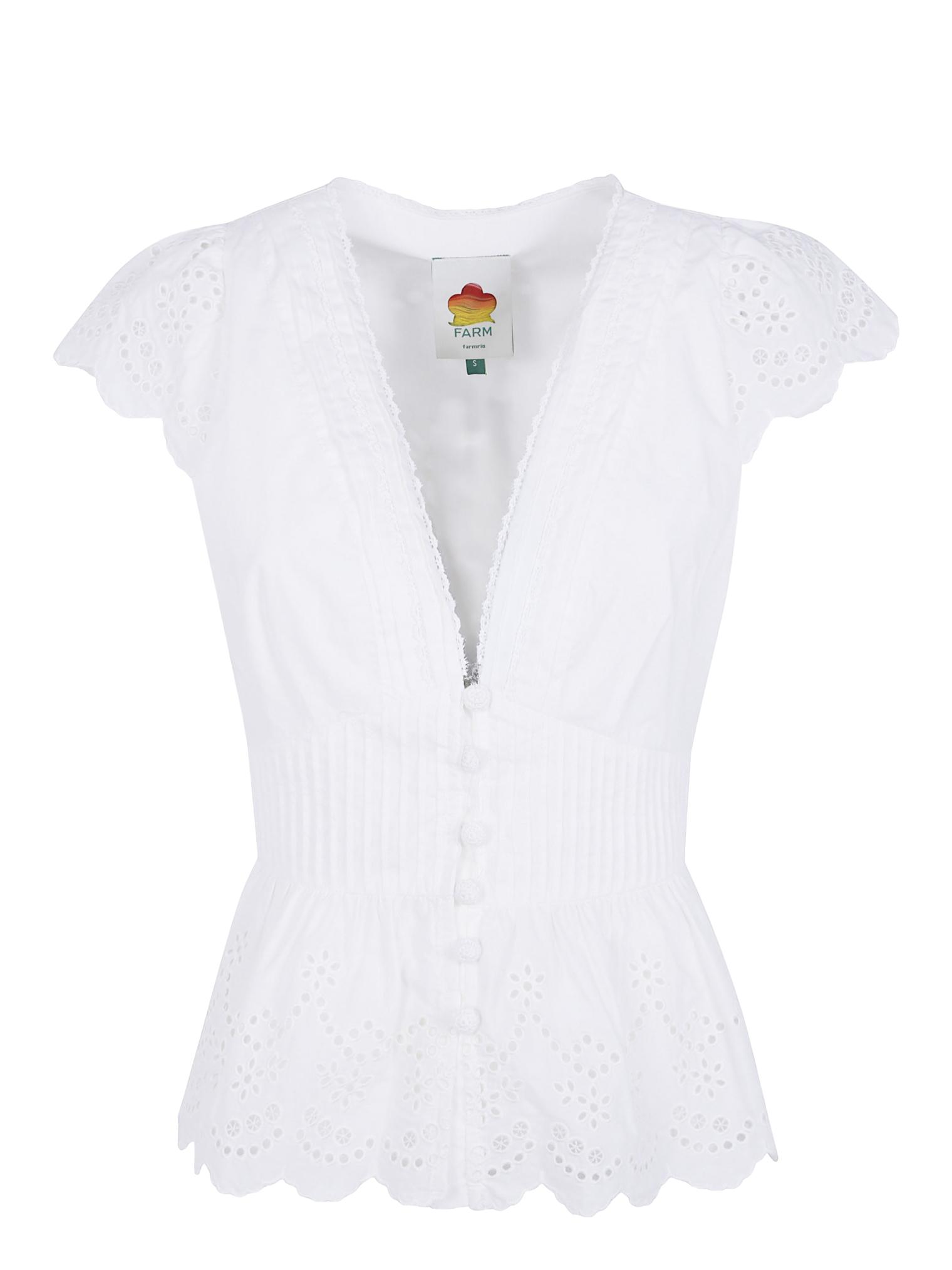 FARM RIO Farm Rio Embroidered Lace Blouse